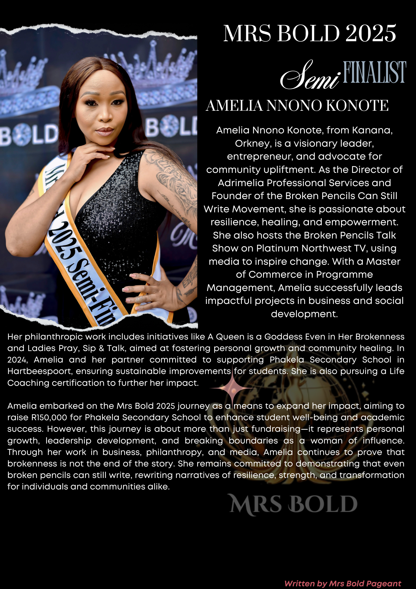 2025 Finalist – Mrs Bold