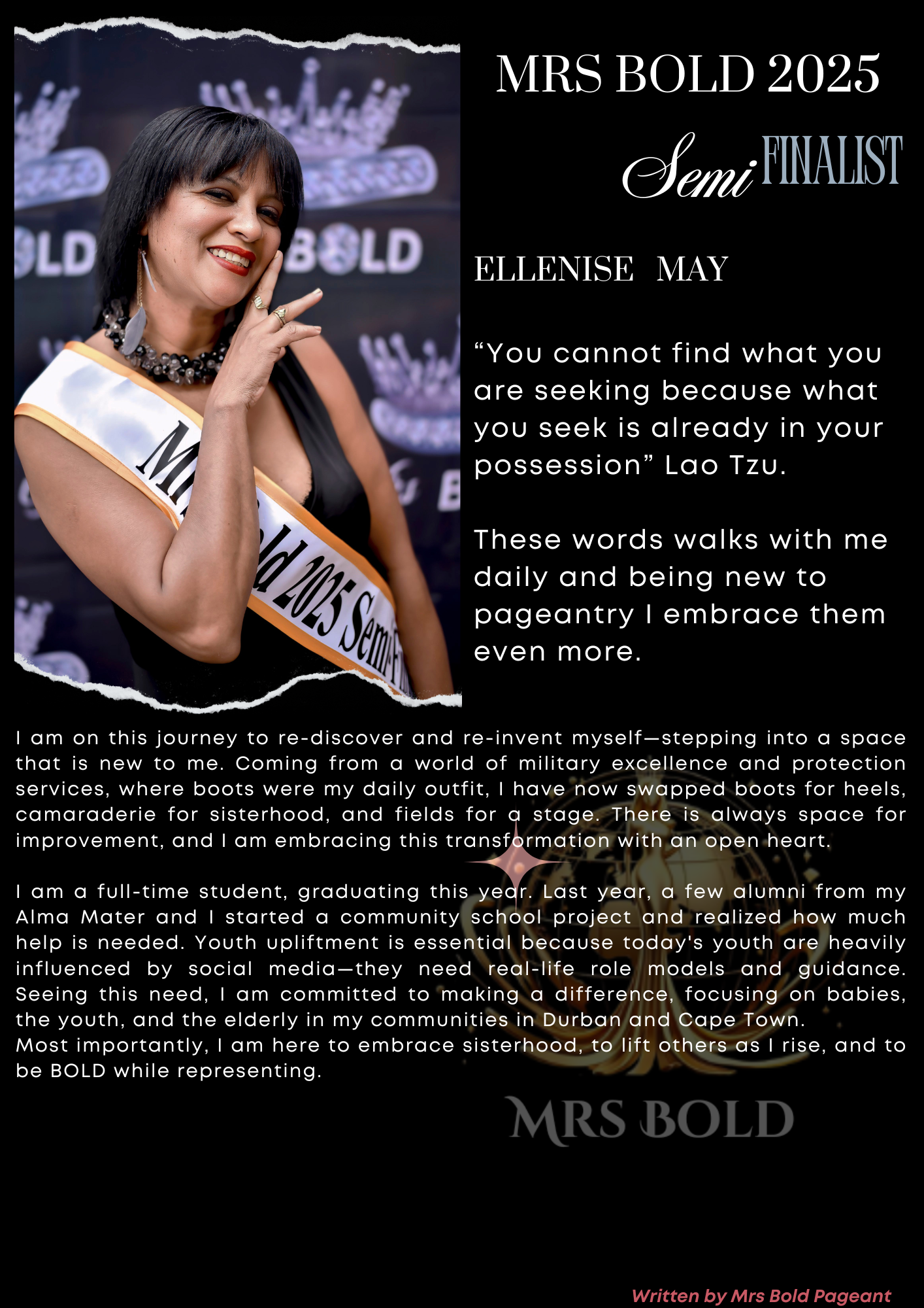 2025 Finalist – Mrs Bold